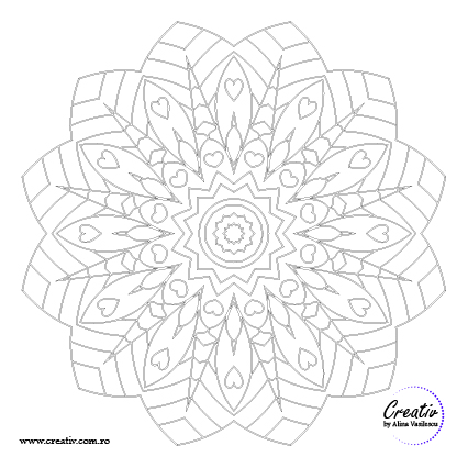 Carte de colorat – Colecții de mandale unice